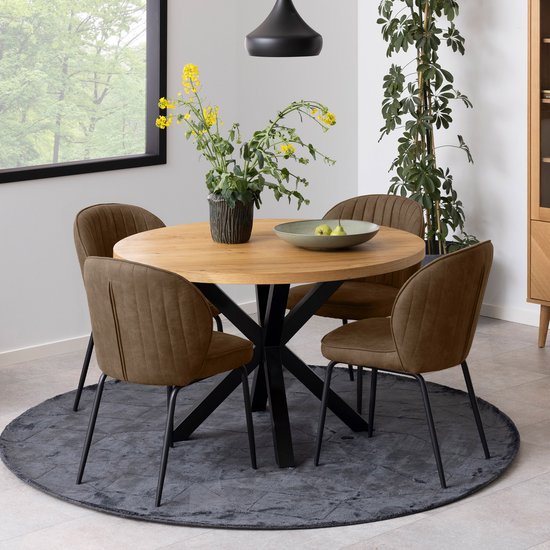 Sohome Ronde Eettafel Samona - Eiken - 120cm | bol