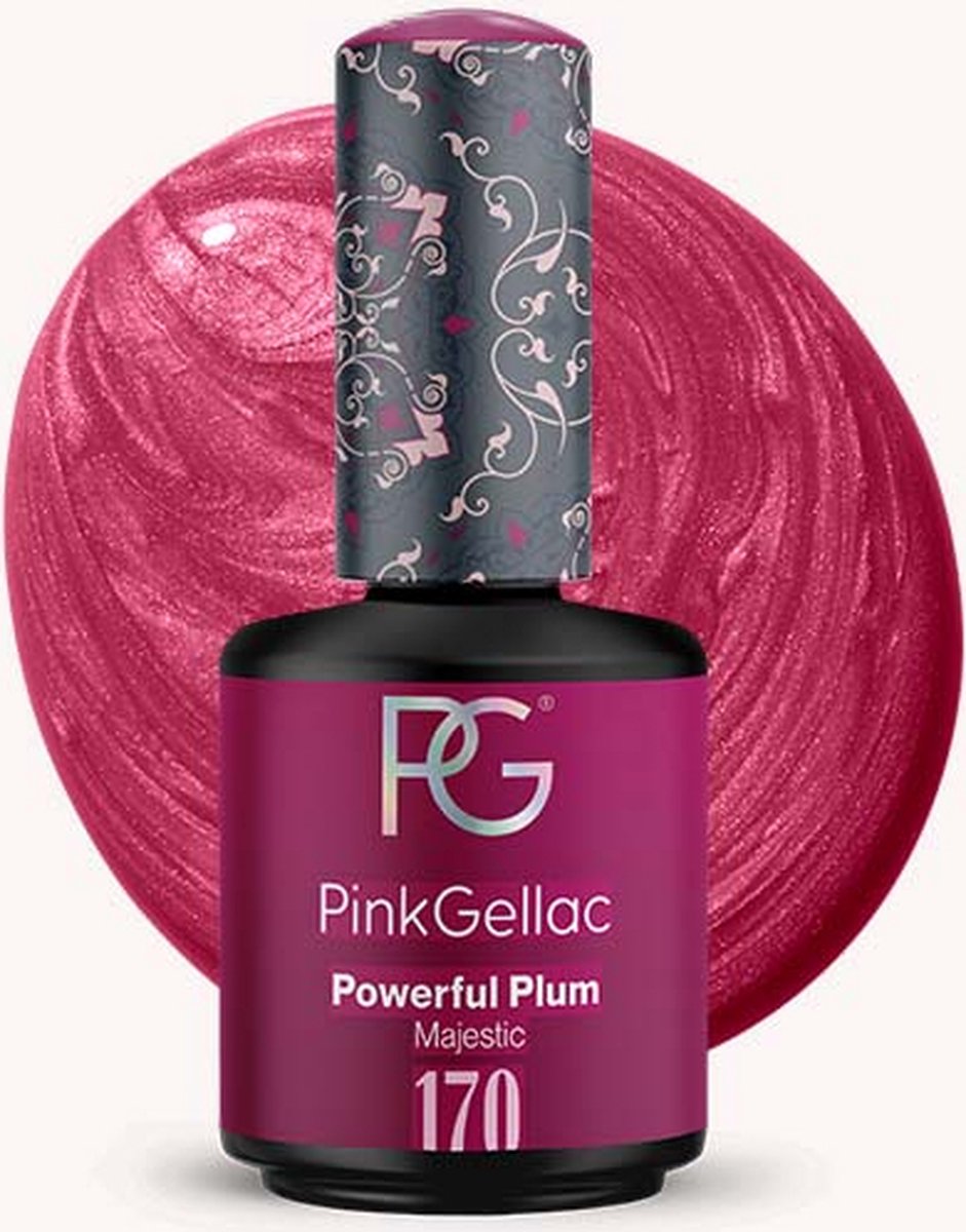 Pink Gellac 170 Powerful Plum Gellak - Paarse Gel Nagellak - Gelnagellak - Gelnagels... | bol.com