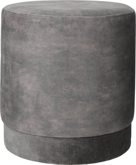 Blokker Poef Rond - Strove - Grijs - Ø 40x44 cm | bol.com