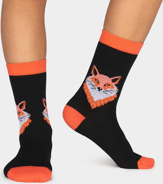 Jimmy Lion kids sokken fox head blauw - 31-35 | bol
