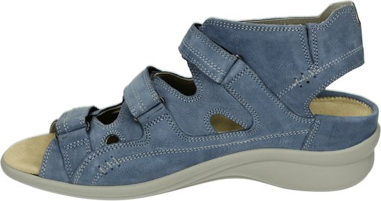 Durea 7272 H - Platte sandalenDames Sandalen - Kleur: Blauw - Maat: 40. ...