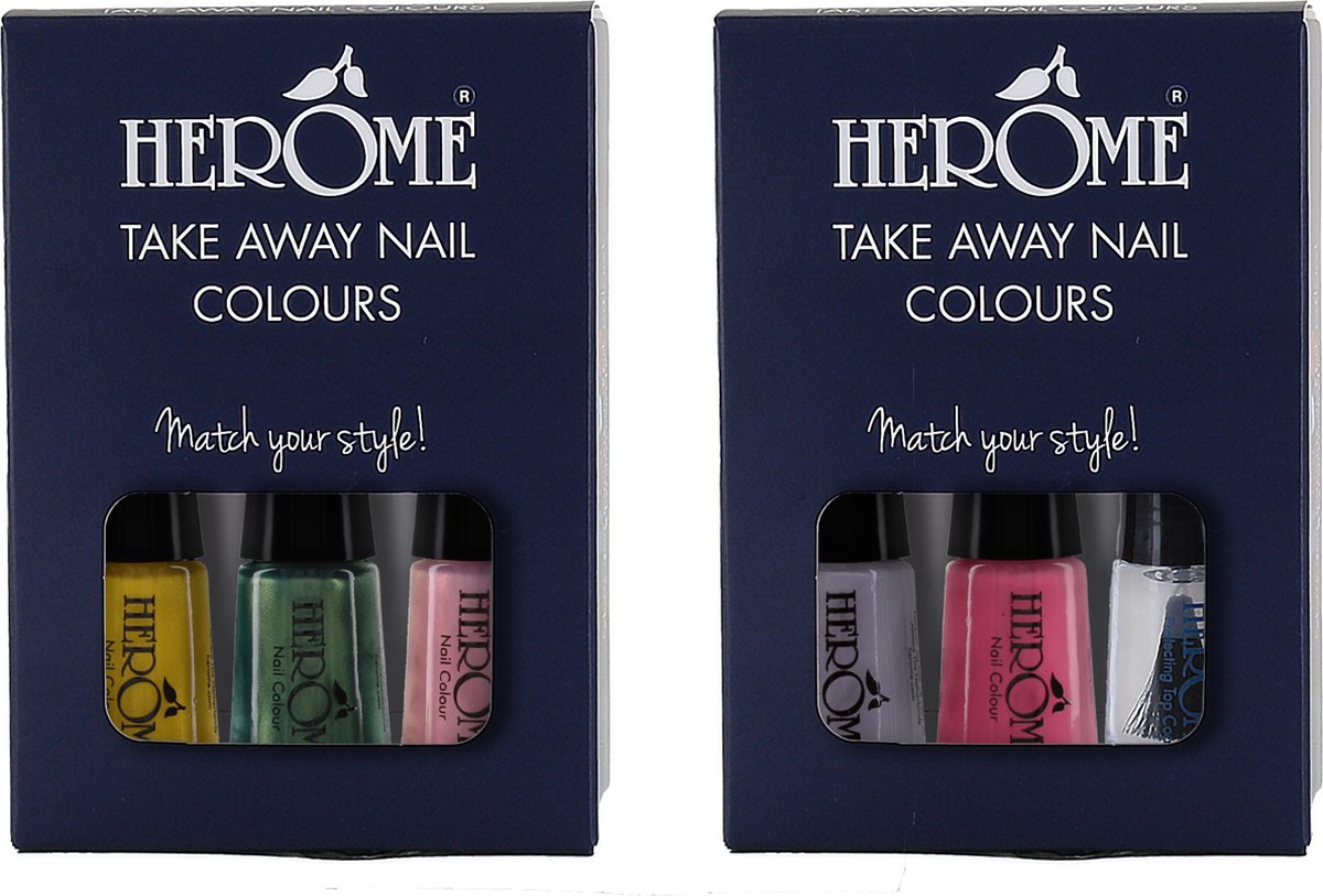 Herome Take Away Nail Colours Floral Finishes Collection - 5 kleuren ...