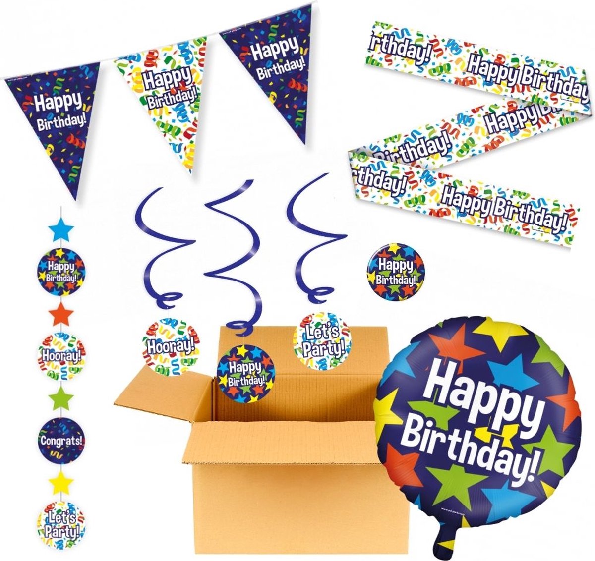 Happy Birthday Versiering Pakket | Versiering Happy Birthday ...