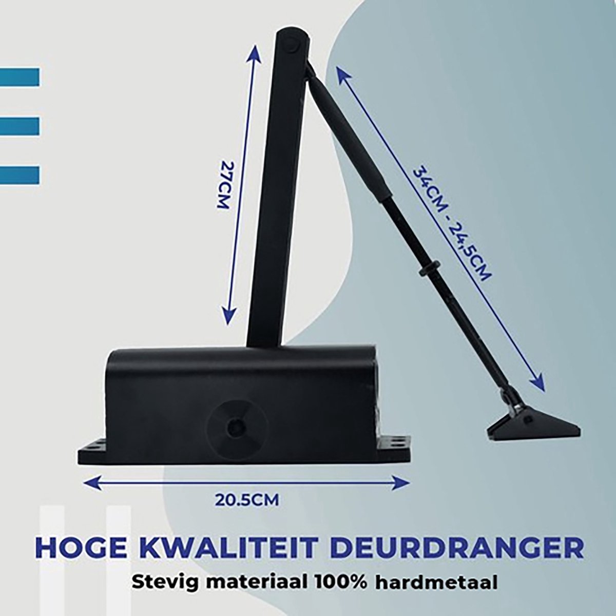 Verstelbare Deurdranger voor Binnen & Buiten – Medium -Deurveer ...