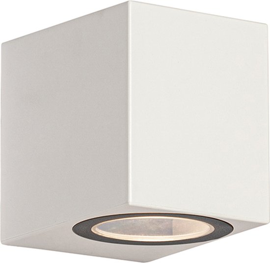 QAZQA baleno - Moderne Wandlamp voor buiten - 1 lichts - L 6.8 cm - Wit ...