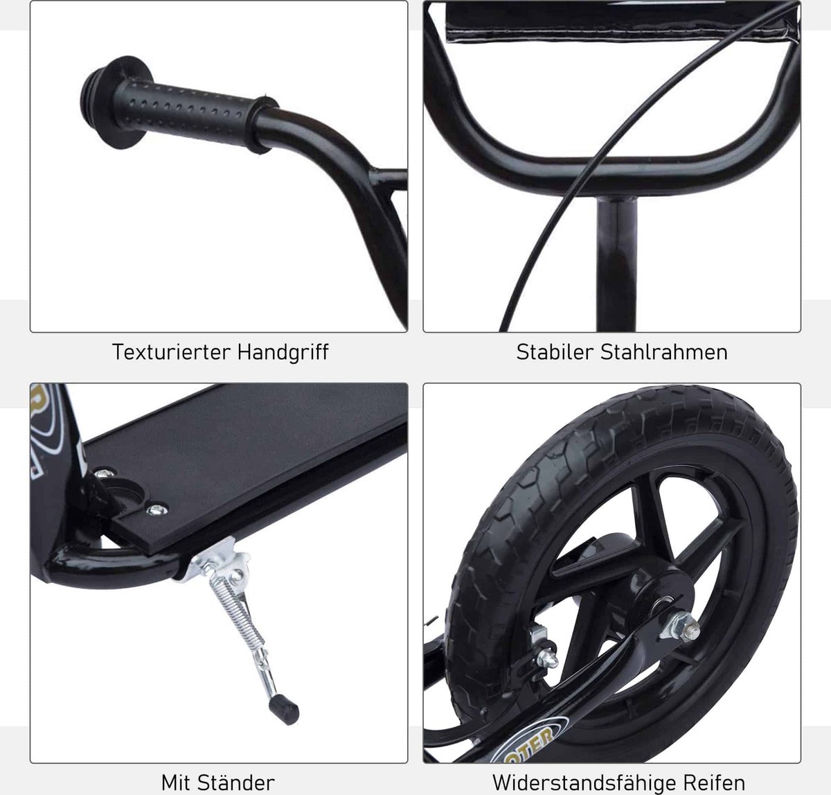 Kinderstep Scooter Step Stadsscooter Kinderscooter Kickboard 12 İnch ...