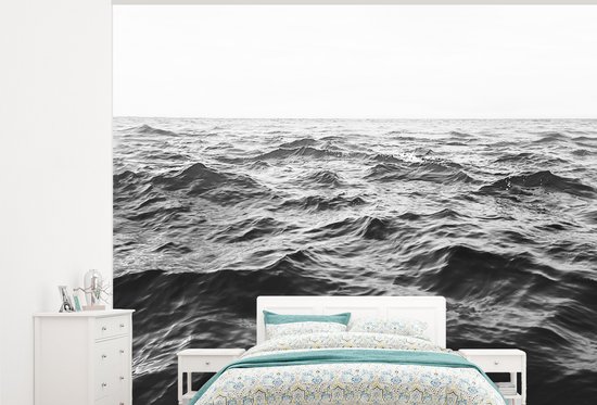 Zee - Water - Natuur - Zwart wit - Behangpapier | bol