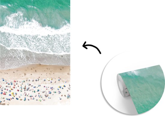 Zee - Strand - Parasols - Water - Zomer - Behangpapier | bol