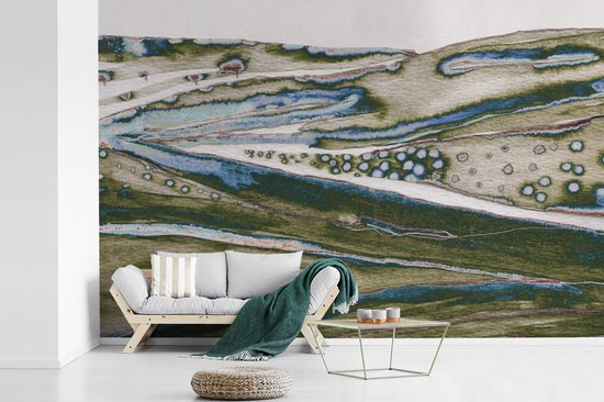 Abstract - Heuvels - Natuur - Groen- Kunst - Behangpapier | bol.com