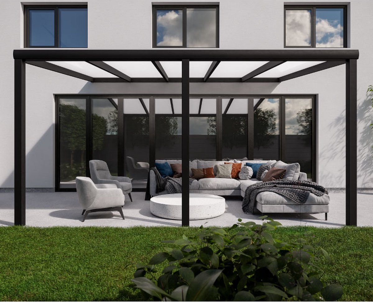 Pratt & Söhne terrasoverkapping 5x3.5 m - Overkapping tuin met opaal ...