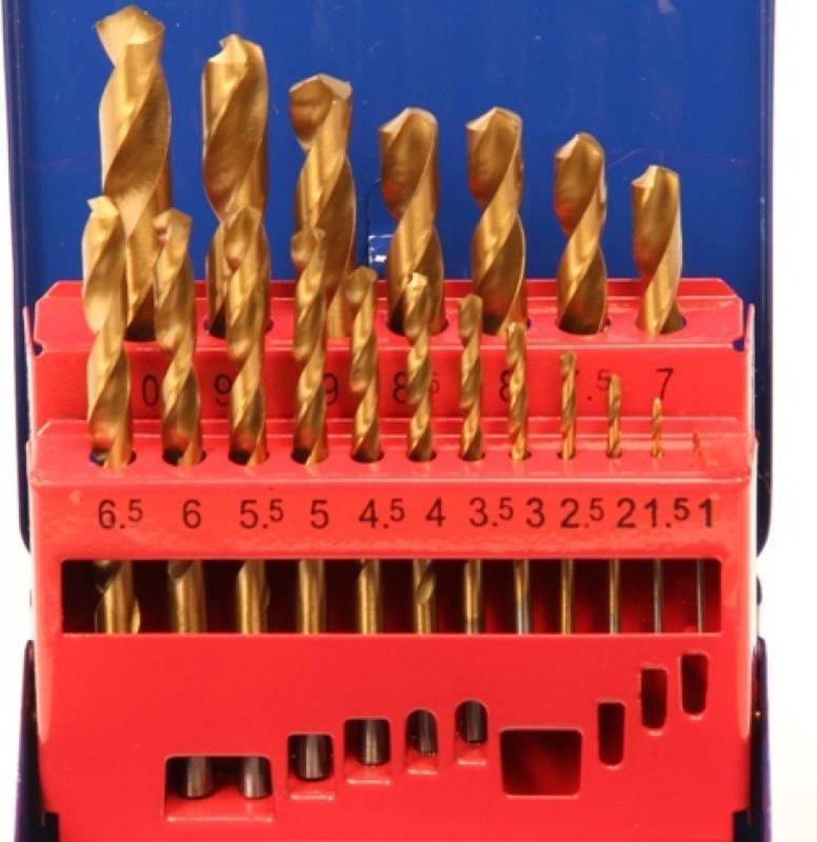 Metaalborenset 19-delig in metalen box | bol.com