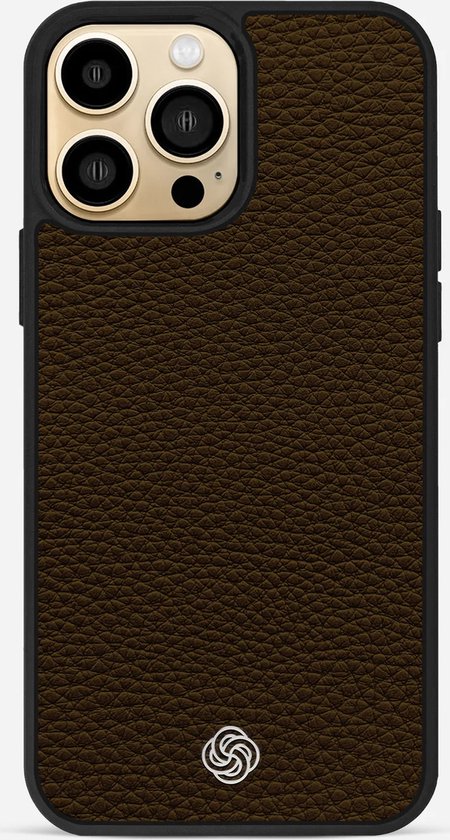 iPhone 13 Pro Max Hoesje - Handgemaakt Echt Lederen Back Case - Leren ...
