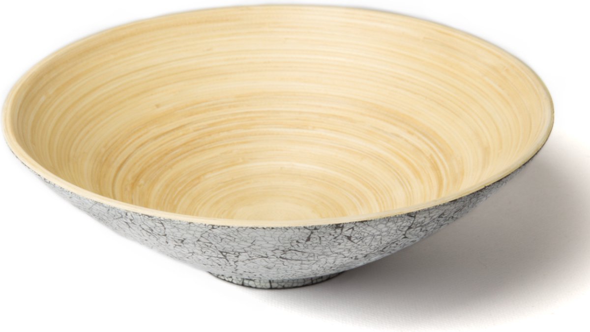 Bibol Kom Eischaal Khup - Serveerkom - Bamboe - 30 cm Diameter x 12,5 ...