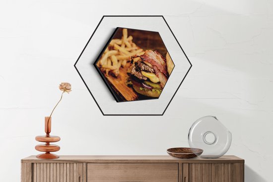 Peinture Acoustique Burger Plank Hexagon Basic L (100X86.6) - Panneau ...