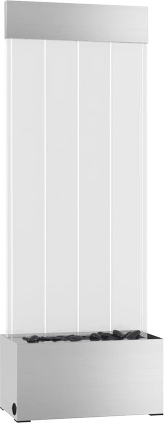 Maison Exclusive - Bubbelzuil met RGB LED's 110 cm roestvrij staal en ...