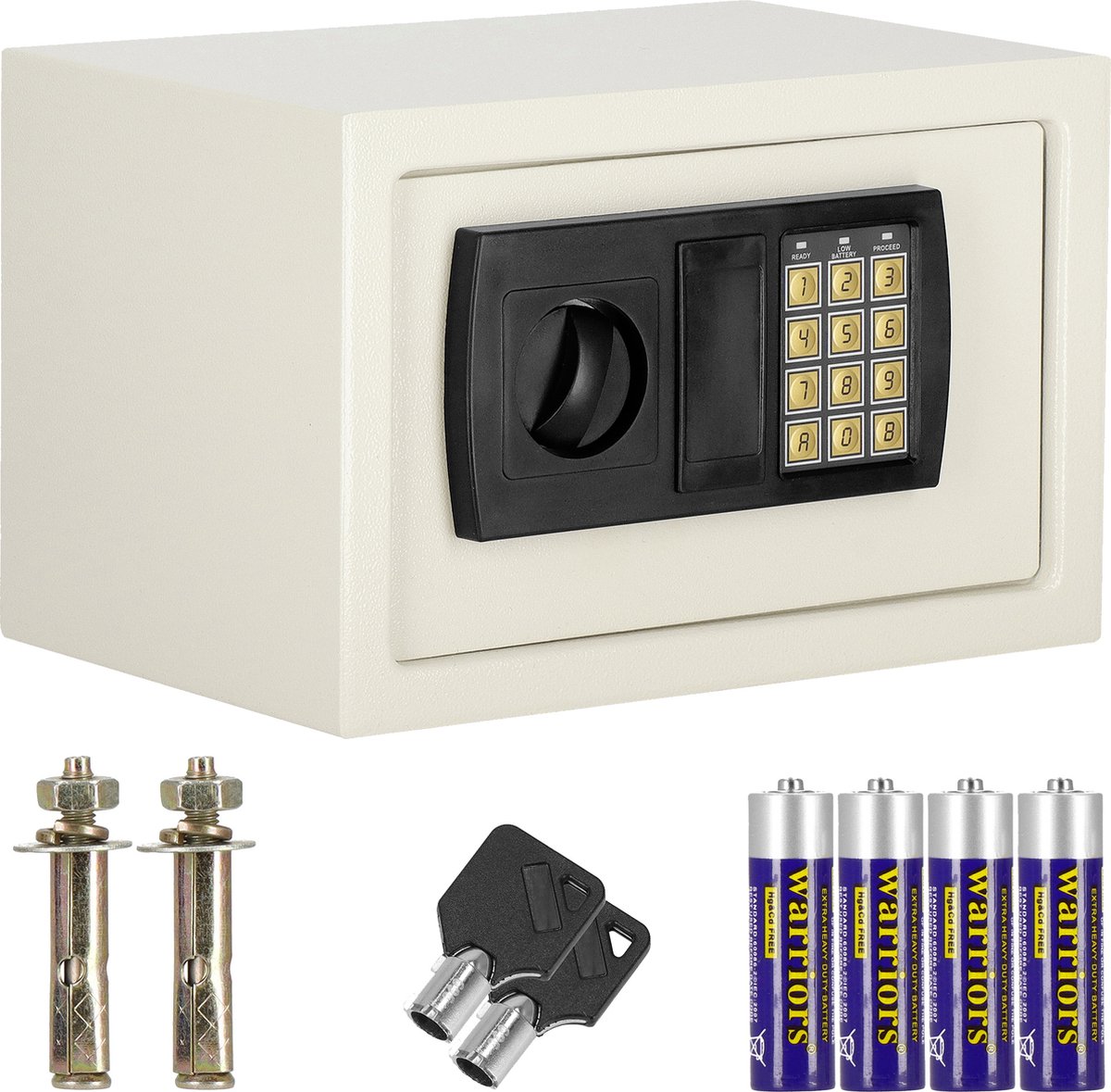 Springos Kluis - Cijferslot - Kluisje met Cijferslot - 31 x 20 x 20 cm ...