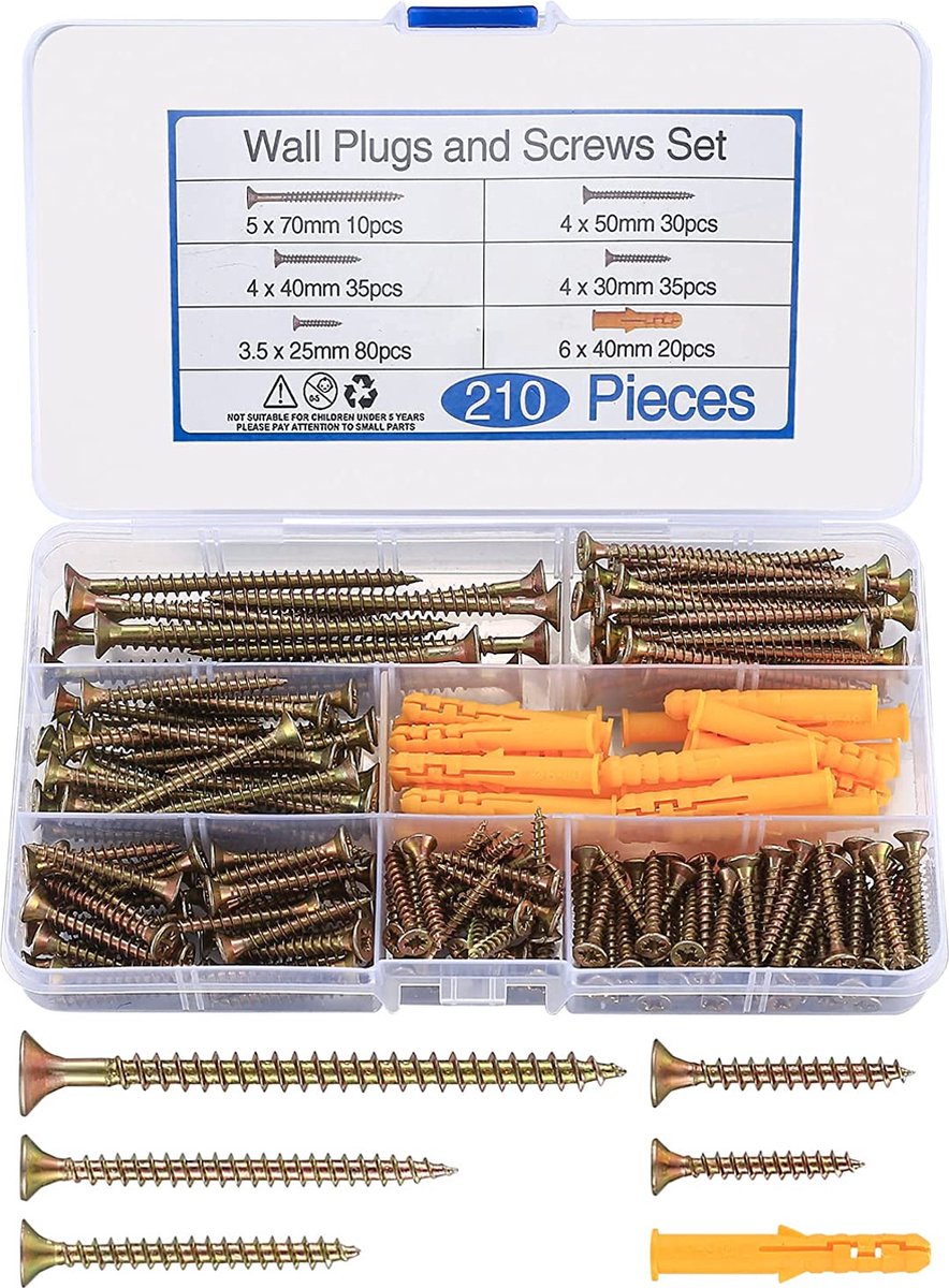 zelftappende schroeven-assortimentset / universal screw assortment box ...