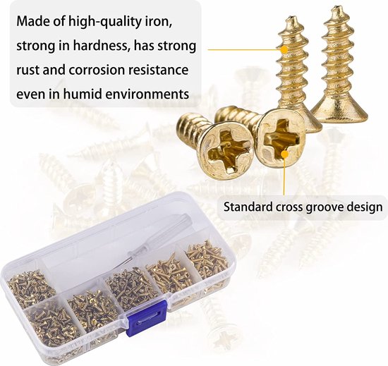 zelftappende schroeven-assortimentset / universal screw assortment box ...
