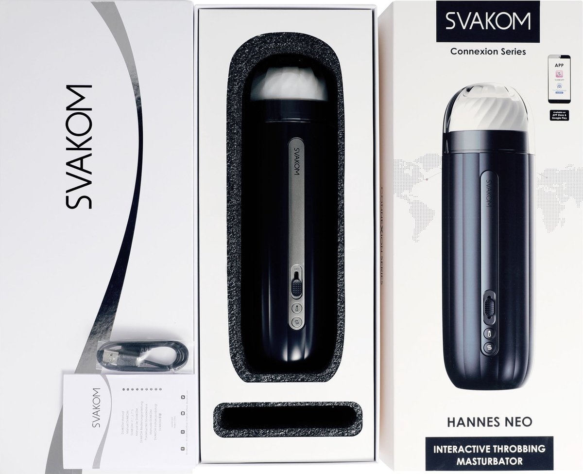 Svakom - Connexion Series Hannes Neo Interactive Throbbing Masturbator ...