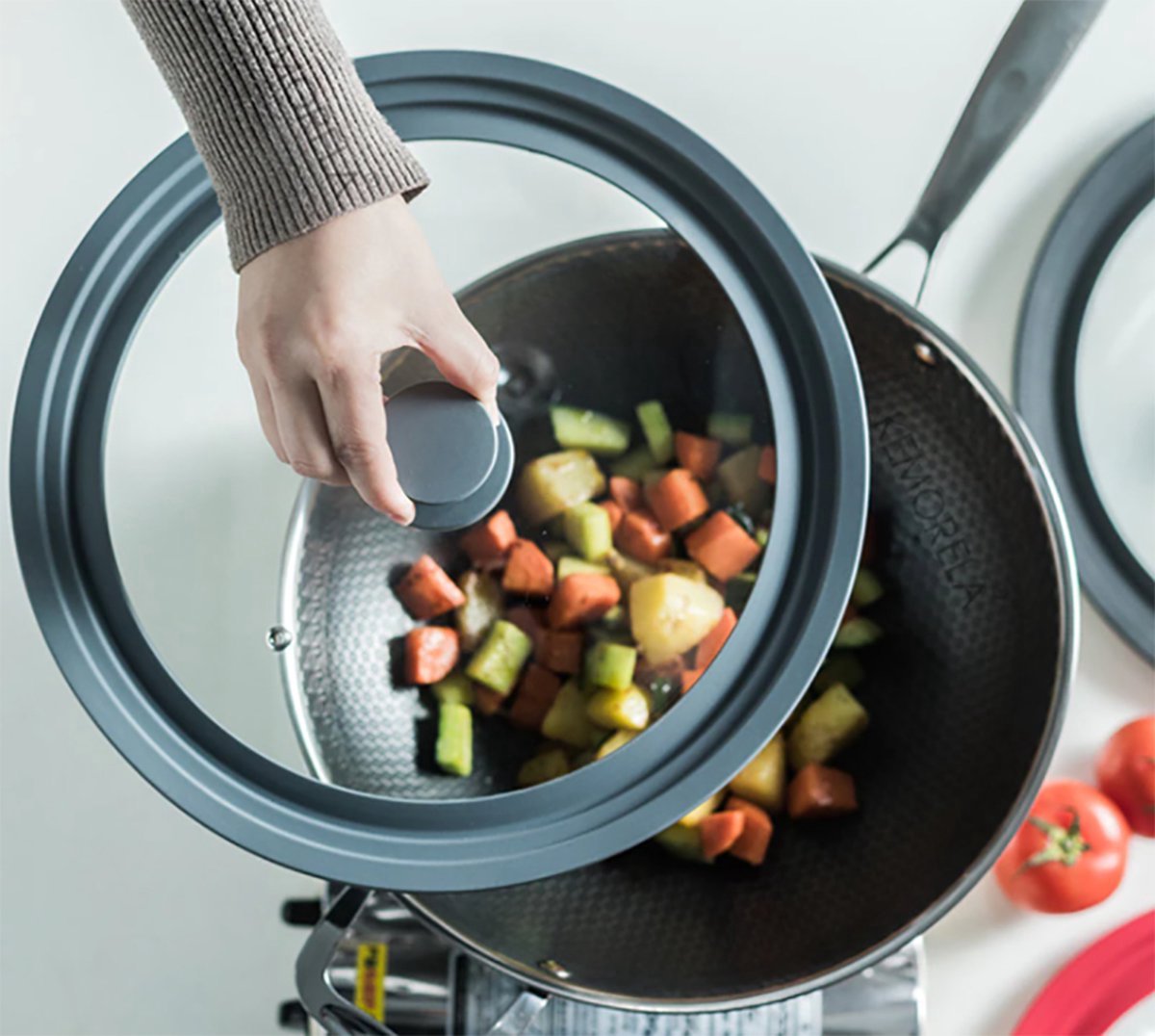 Glazen Pannendeksel Set 3-Delig - Grijs - Potdeksel - Anti Spatdeksel - Deksel Voor... | bol.com