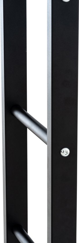 Stalen Brandhout Rek Rafferty - Mat zwart - Voor binnen en buiten ...