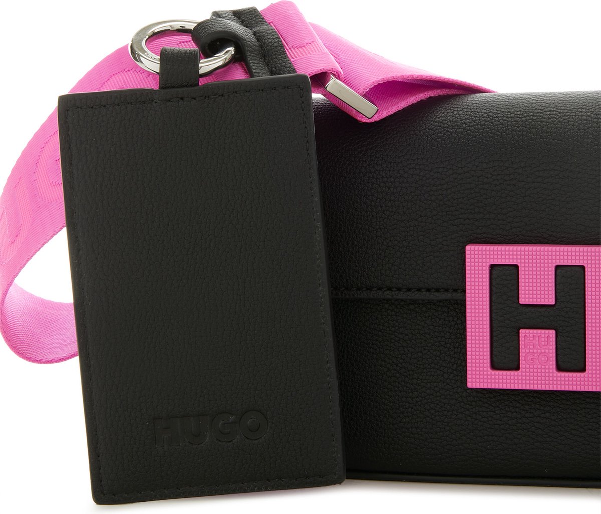 Hugo Boss HUGO Dames Crossbody tas Kunstleer - Zwart | bol.com