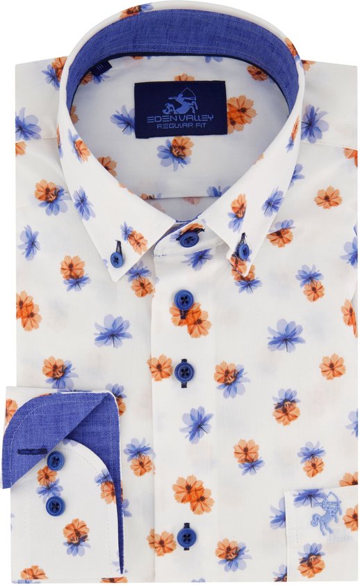 Eden Valley overhemd wit met print - 5152 | bol.com