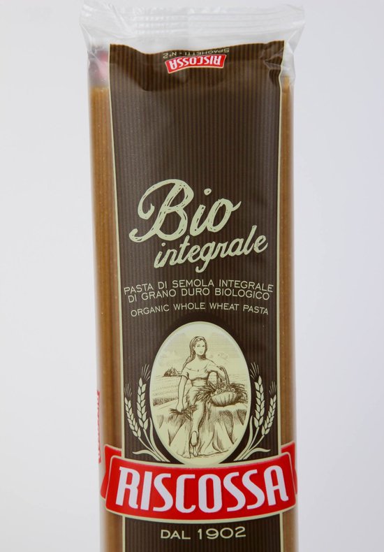 Volkoren spaghetti van Riscossa - 10 zakken x 500 gram - Pasta | bol.com