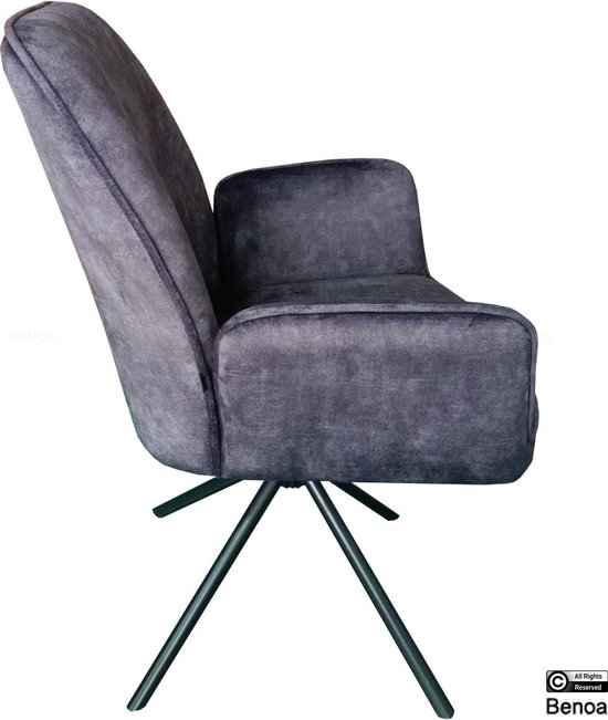 Benoa Dining Chair Noah Adore Anthracite | bol.com
