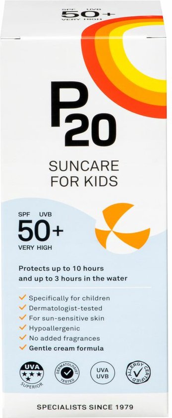 P20 Kids SPF 50+ - Zonnebrand lotion - Factor 50+ - 200 ml | bol