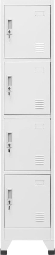 ModernLife' - Lockerkast met 4 vakken 38x45x180 cm | bol.com