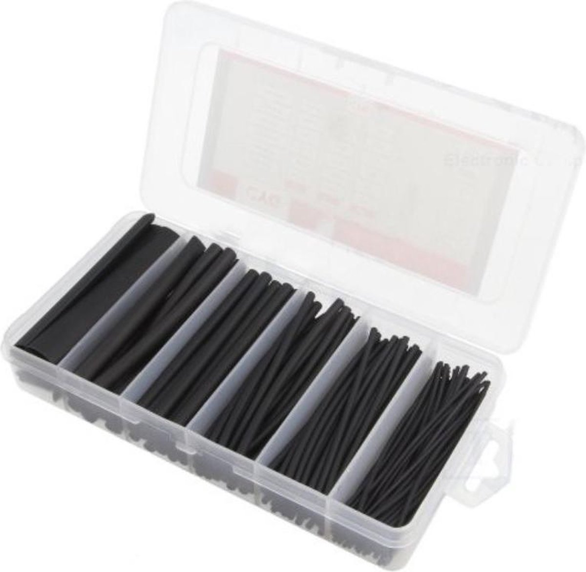 Krimpkous set 170 delig - diverse diameters - Zwart | bol