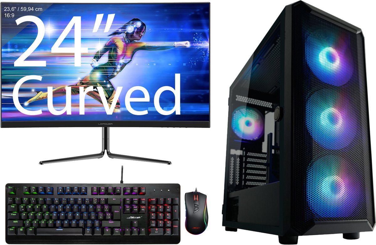omiXimo - Intel Power Gaming Setup - Intel Core i7-10700F - 32 GB DDR4 ...