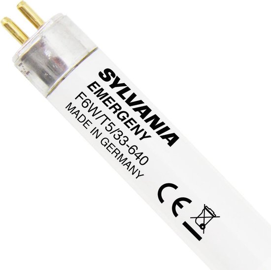 Sylvania T5 F6W 33-640 Emergency | 21cm - Koel Wit | bol.com