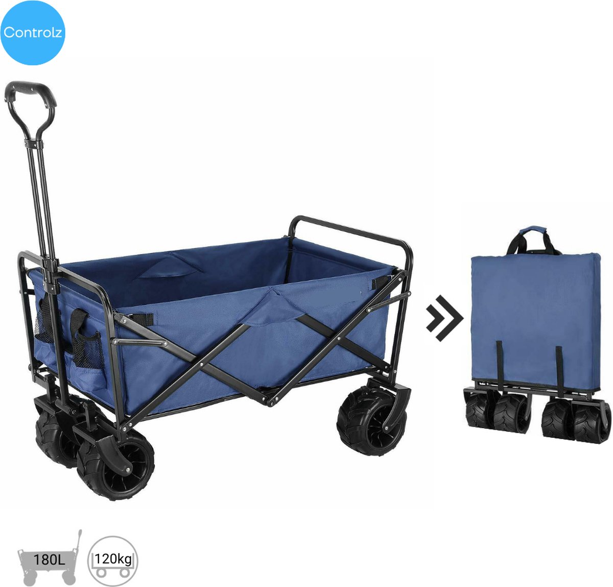 Bolderkar Opvouwbaar - Bolderkar Opvouwbaar Luchtbanden - Bolderwagen - Bolderkar... | bol.com