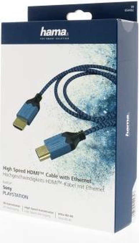Hama High-speed HDMI™-kabel "High Quality", ethernet, 2,5 m, blauw | bol