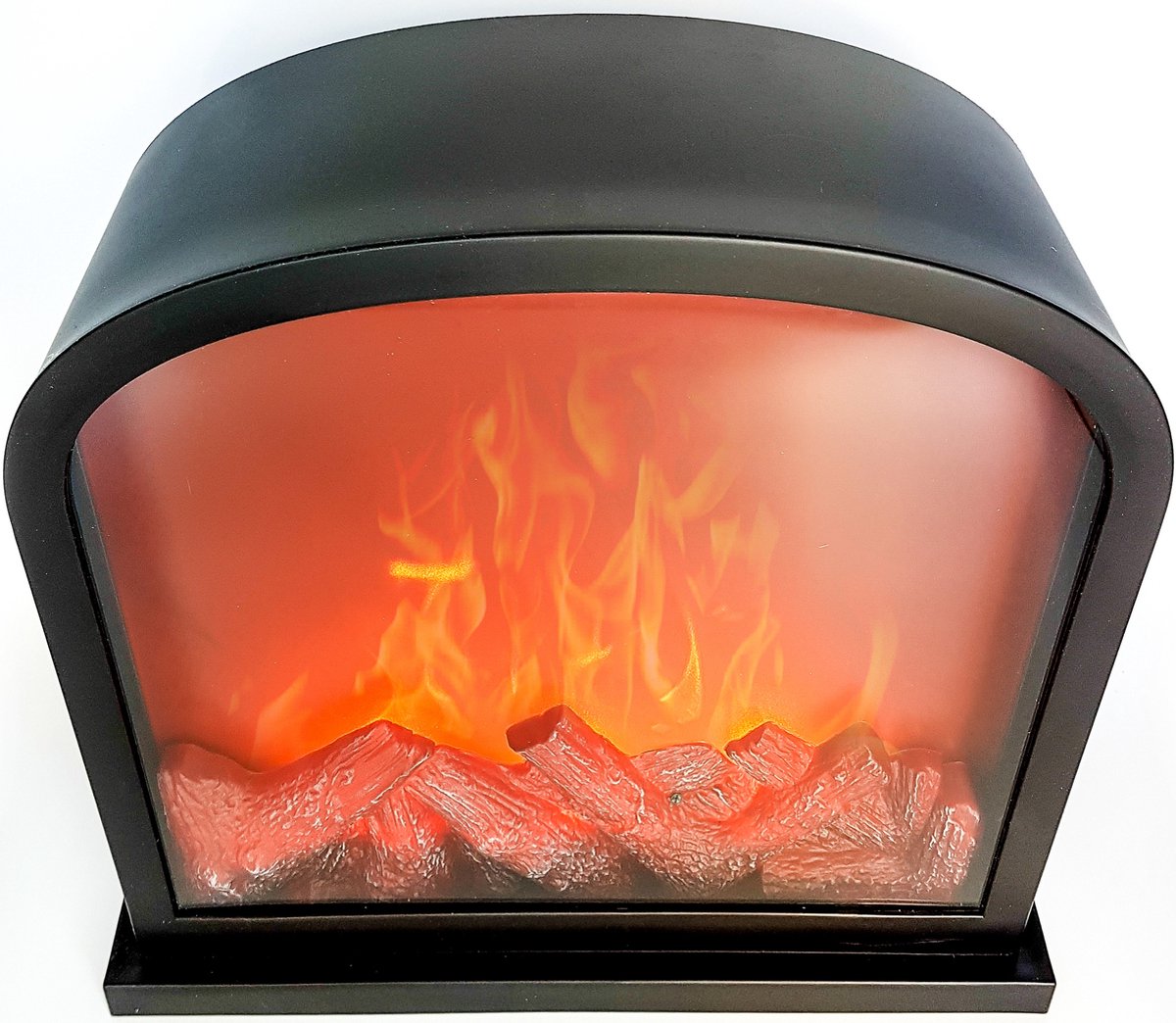 Sfeerhaard/open haard - lantaarn - met led verlichting - L30 x H28 cm ...