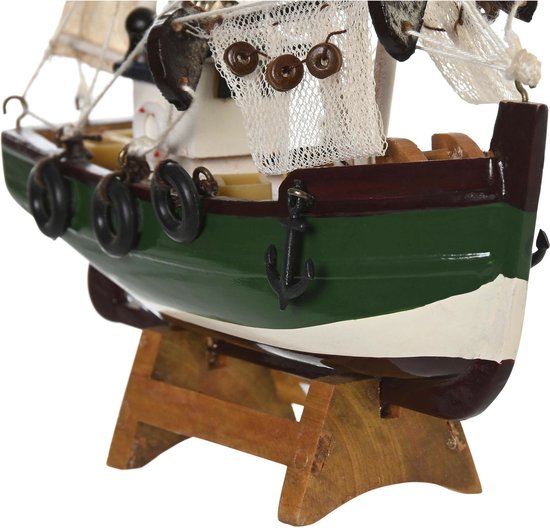 Items Vissersboot schaalmodel met veel details - Hout - 16 x 5 x 15 cm ...