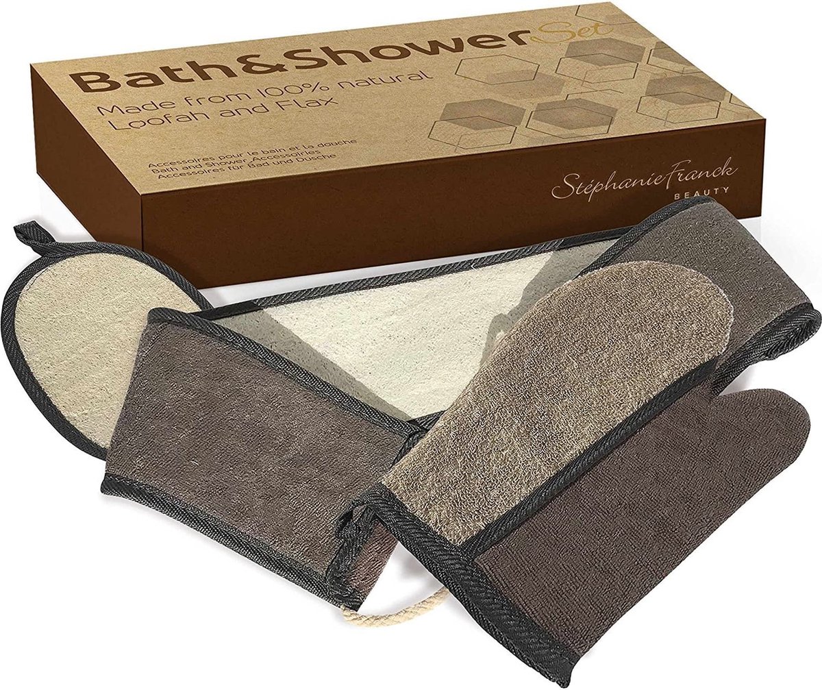 Stephanie Franck Beauty badset van Luffa + Flax - ruggordel ...