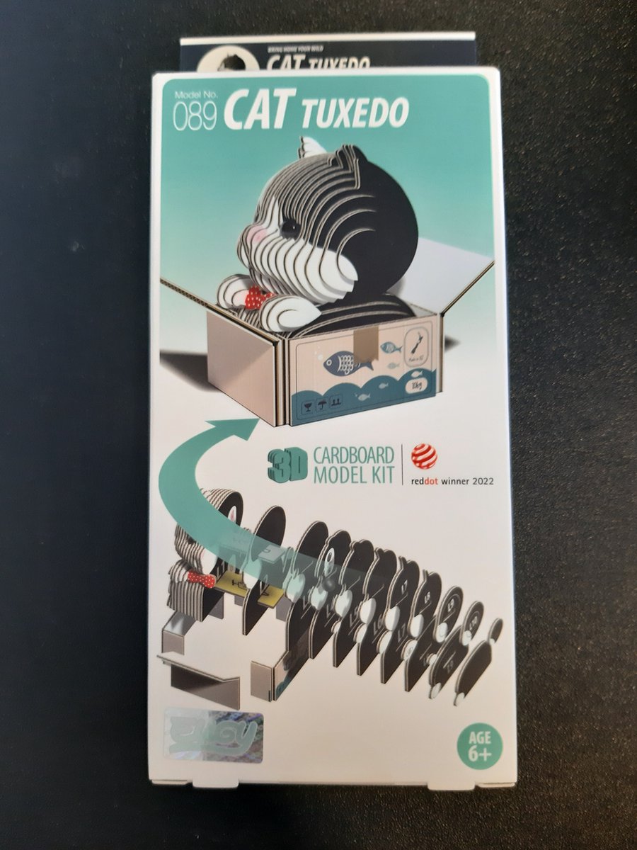 EUGY - 3D Bastelset Tuxedo-Katze | 9421036940114 | Boeken | bol.com
