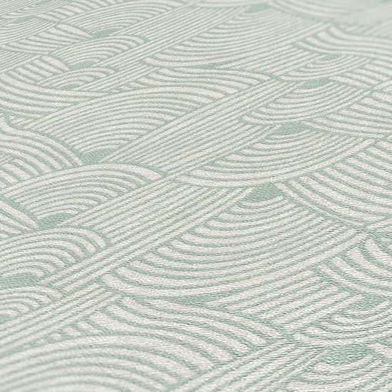 GOLVEN BEHANG | Grafisch - groen wit - A.S. Création Nara | bol.com