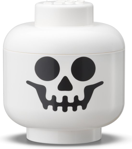 Lego - Opbergbox Hoofd Skelet Mini - Polypropyleen - Wit - | bol