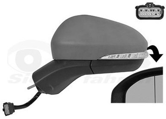 VanWezel 1883807 - Rétroviseur éléctrique complet gauche pour Ford ...