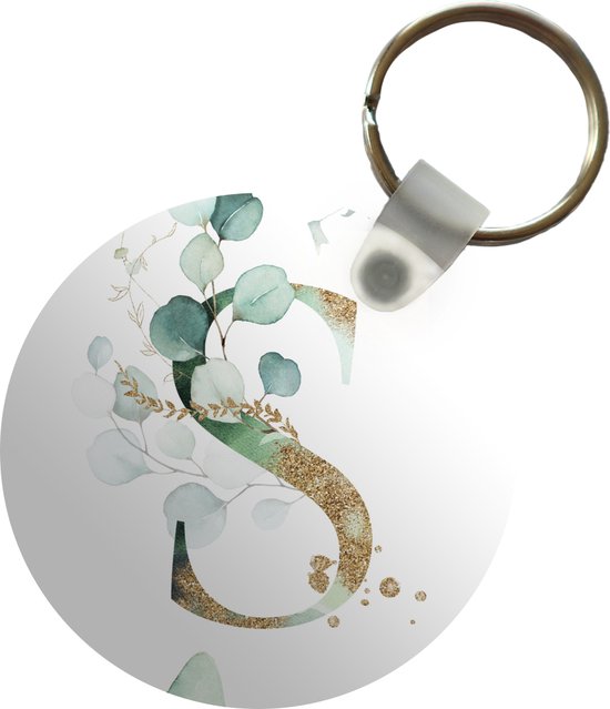 Sleutelhanger rond - Letter S - Plastic sleutelhangers - Keychain ...