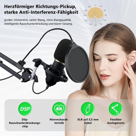 Podcast Starterset - Podcast Microfoon - Complete Set - Podcast ...