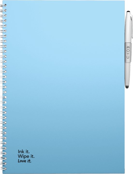 MOYU - Sky Blue Notebook - Uitwisbaar Notitieboek A4 Premium ...