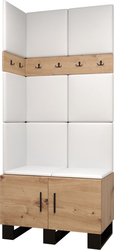 Garderobekast Ganggarderobe Compacte garderobe Vestibule Wandkast Plank ...