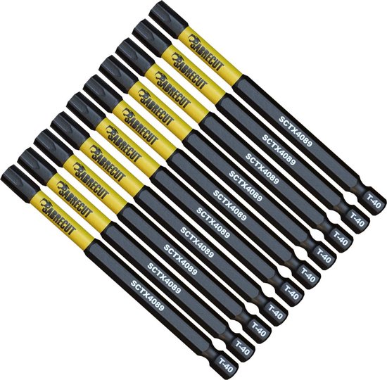 10 x SCTX4089_10 89 mm T40 TX40 Magnetische Slagmoersleutel Boorbits ...