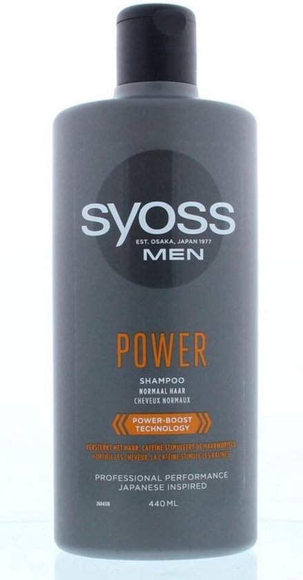Syoss Men - Shampoo - Power - 440ml x 24 | bol