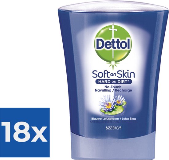 Dettol Handzeep No-Touch Navulling - Blauwe Lotusbloem - 250 ml - Voordeelverpakking... | bol